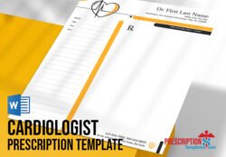 9+ Cardiologist Prescription Pad Design Templates for MS Word