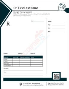 5+ Exercise Prescription Templates for Sprots Physicians